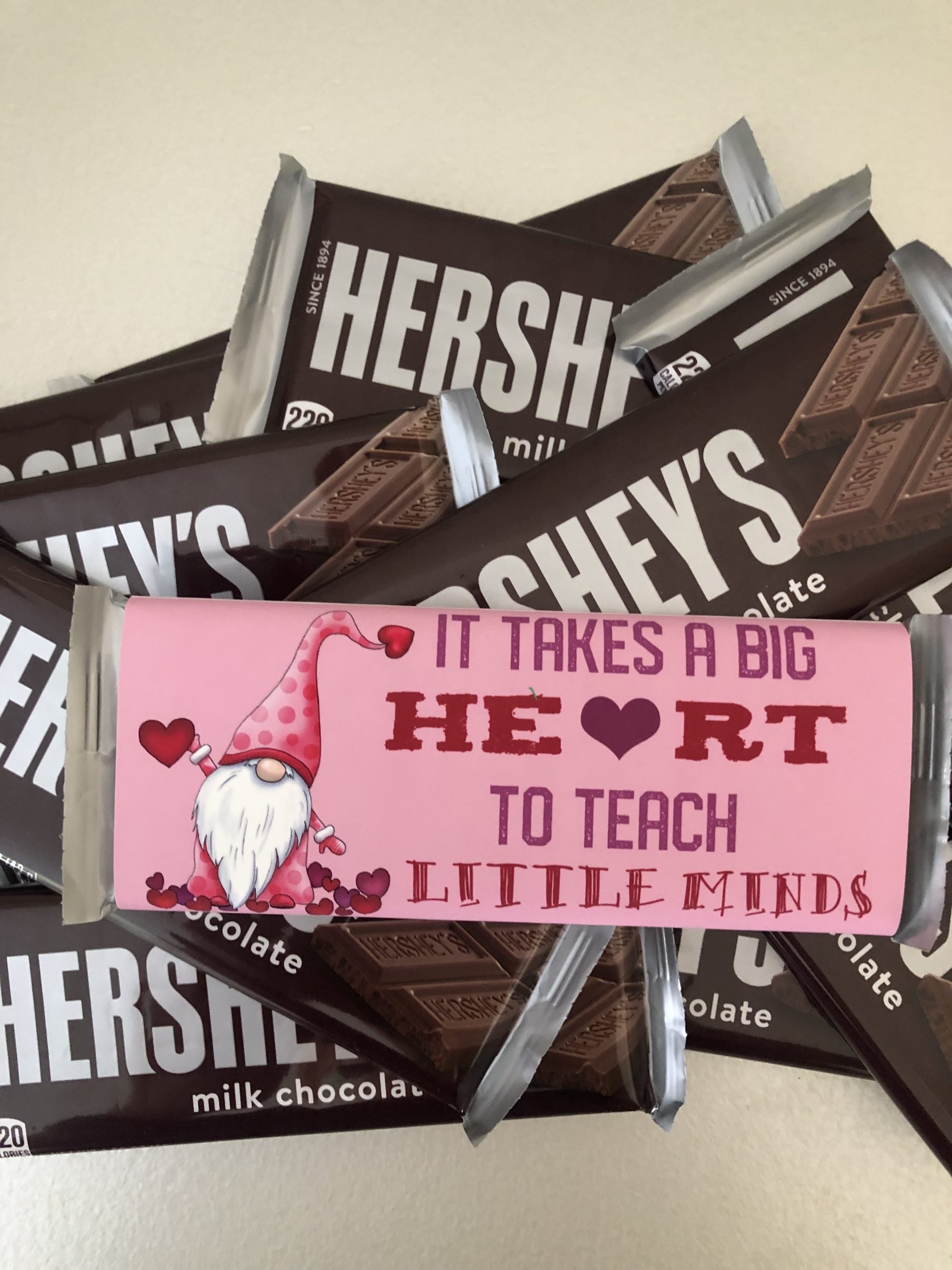 Free Teacher Candy Bar Wrapper for Valentine's Day- Assemble in 6 Steps ...